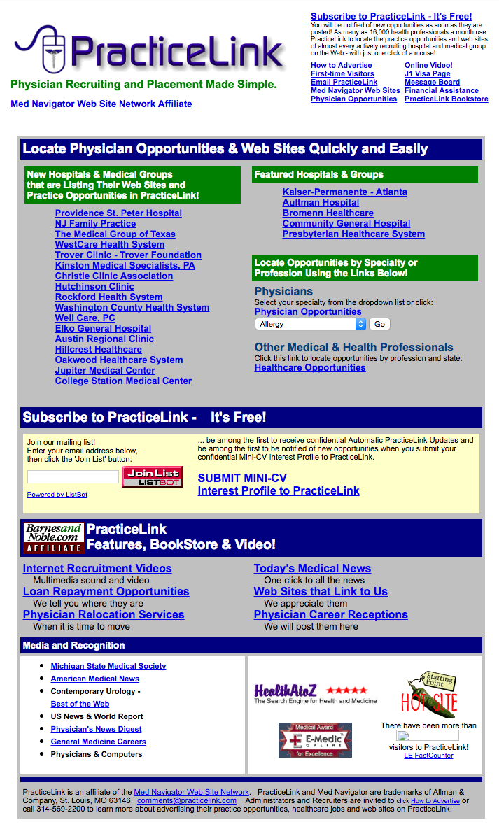 6 blasts from PracticeLink's past to celebrate our new look and feel