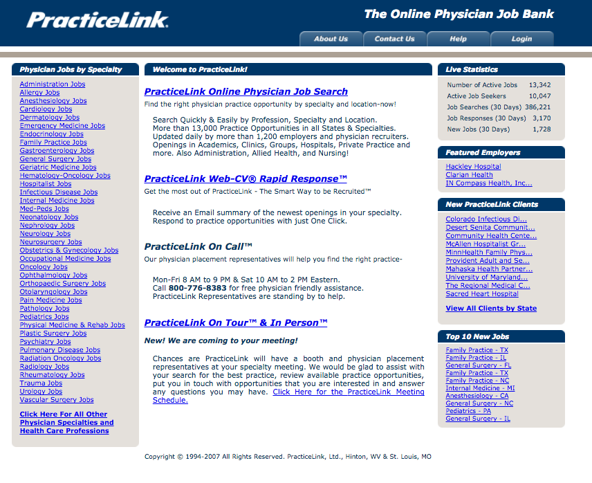 6 blasts from PracticeLink's past to celebrate our new look and feel