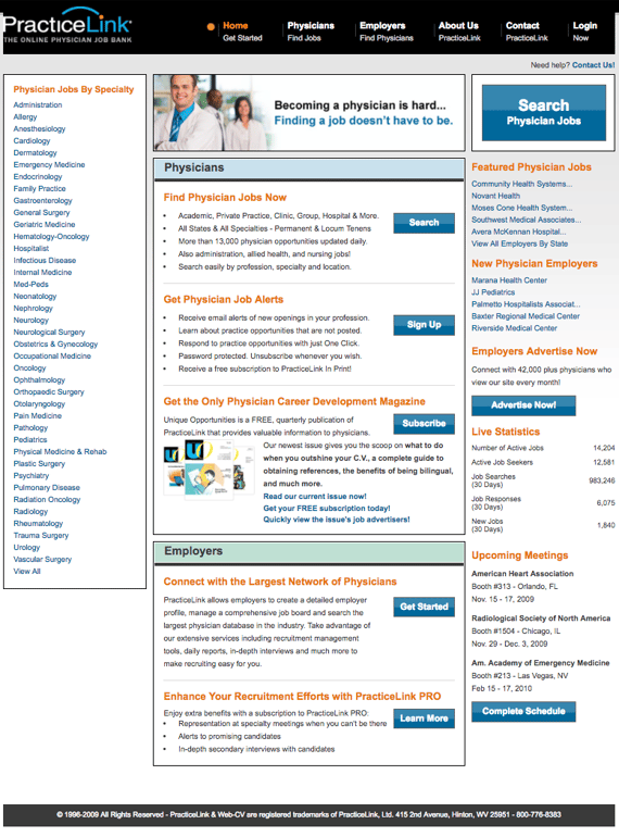 6 blasts from PracticeLink's past to celebrate our new look and feel